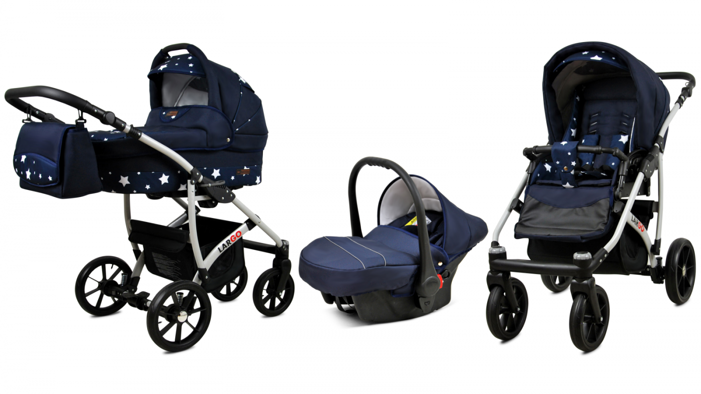 Baby Buggy Pram Car Seat 3 in 1 Travel System Pushchair All In One in ...